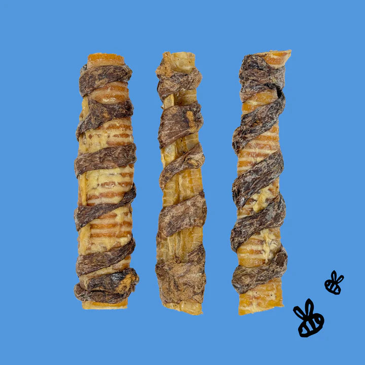 Honey Buffalo Lung Wrapped Trachea Dog Chew - Dual Protein | Lonestar ...
